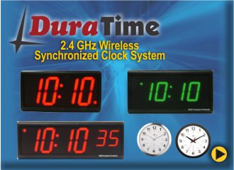 2.4 GHz, 400 MHz, POE, Serial Wire Sync Synchronized Clocks and Clock Systems